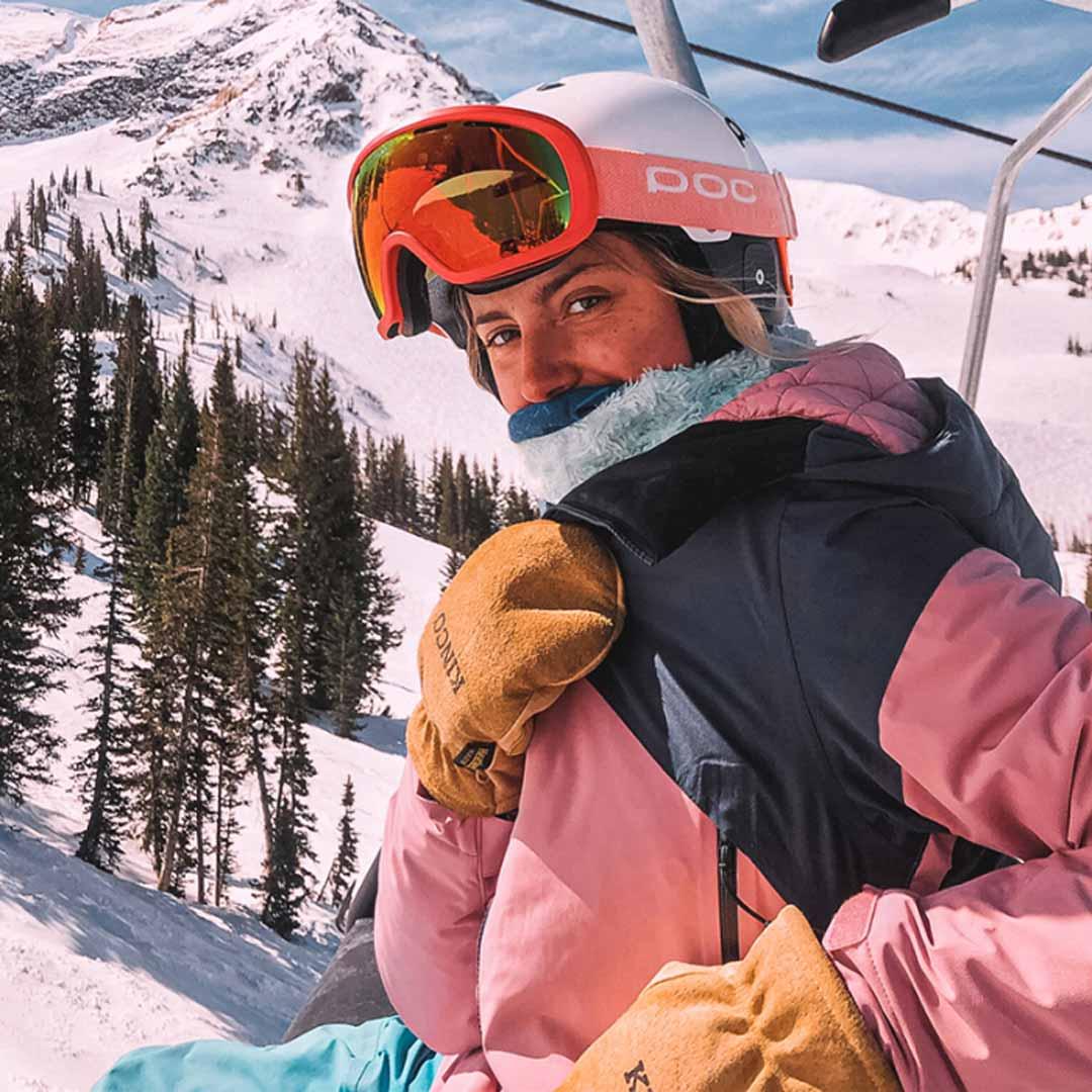 Kinco - Women's Lined Premium Grain & Suede Pigskin Ski Mitt with Omni ...